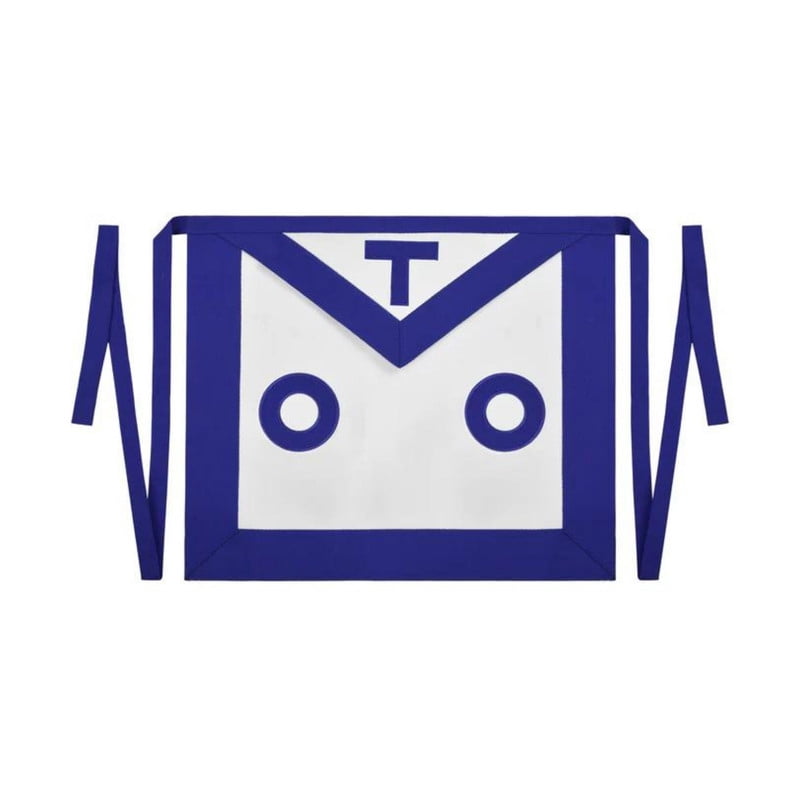 Blue Lodge Apron - OTO White & Blue with Mixed Premium Materials ...