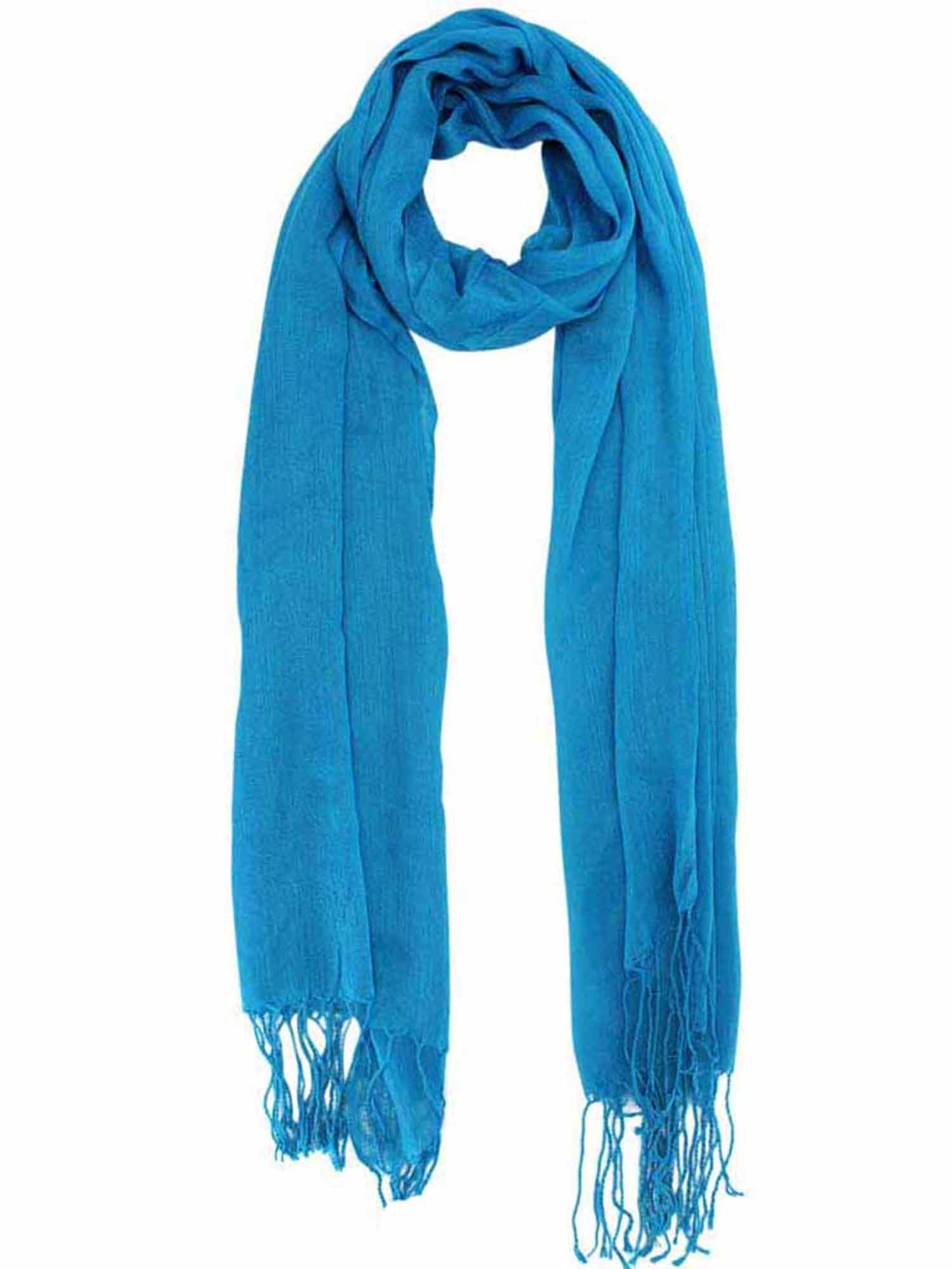 Blue Long Sheer Scarf Wrap - Walmart.com