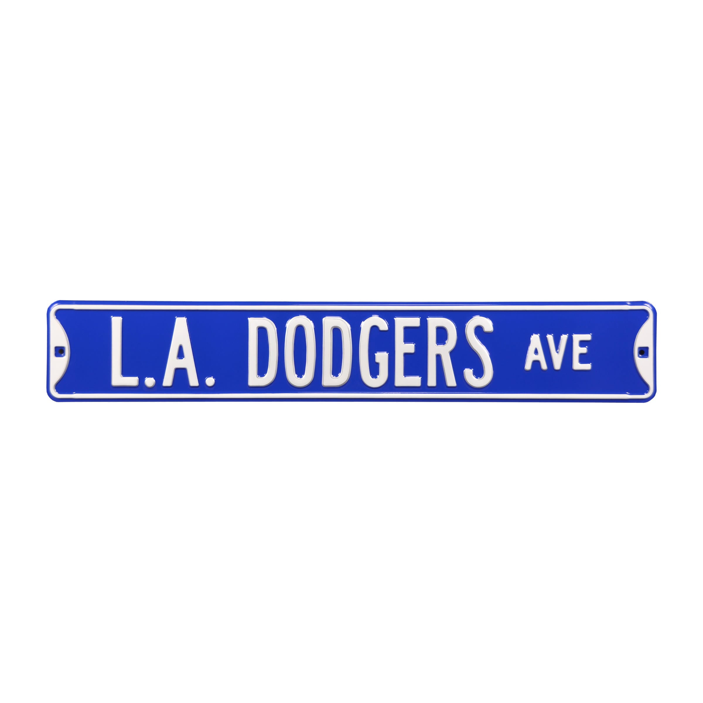 Blue Los Angeles Dodgers 6" x 36" Steel Ave Sign Wall Art - Walmart.com