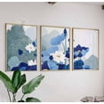 Blue Lotus Flower Art Prints Botanical Wall Decor Set Home Decor Office ...