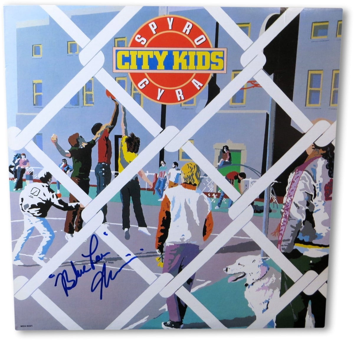 Blue Lou Marini Signed Autographed Record Album Spyro Gyra City Kids ...