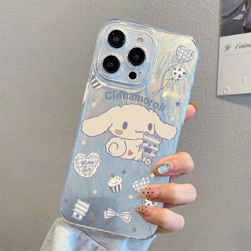Blue Love Balloon Case Featuring A Big-Eared Dog And Feather Design Is ...