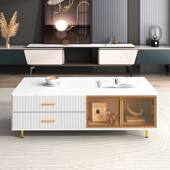 Blue MDF Table - Adjustable Multi - Color Lighting - Relaxing Zone ...