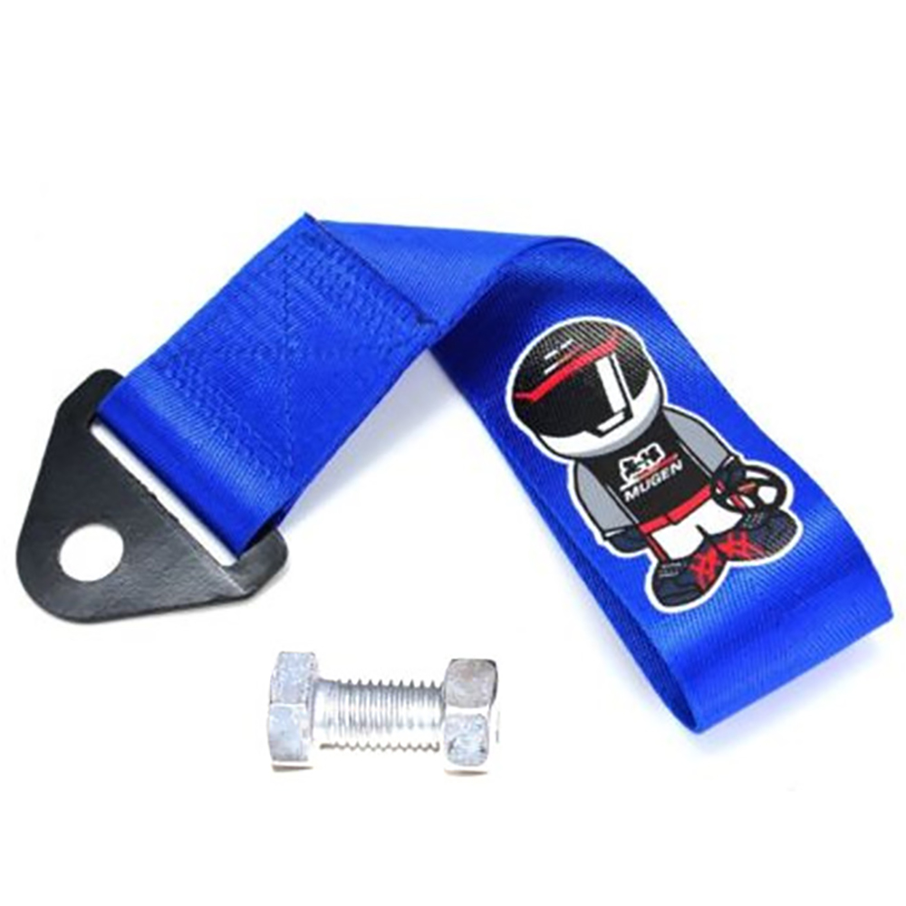 Blue-MUGEN NO3-racing rope with hook for Honda, TOYOTA, NISSAN, Illest ...