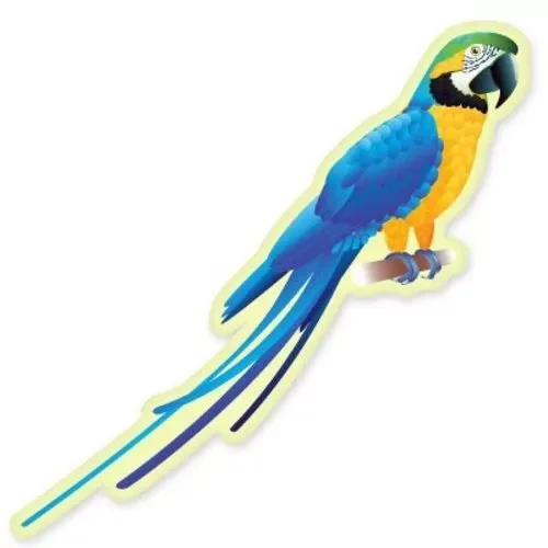 Blue Macaw Colorful Car Sticker Phone Decal Water Bottle Stickers Car ...