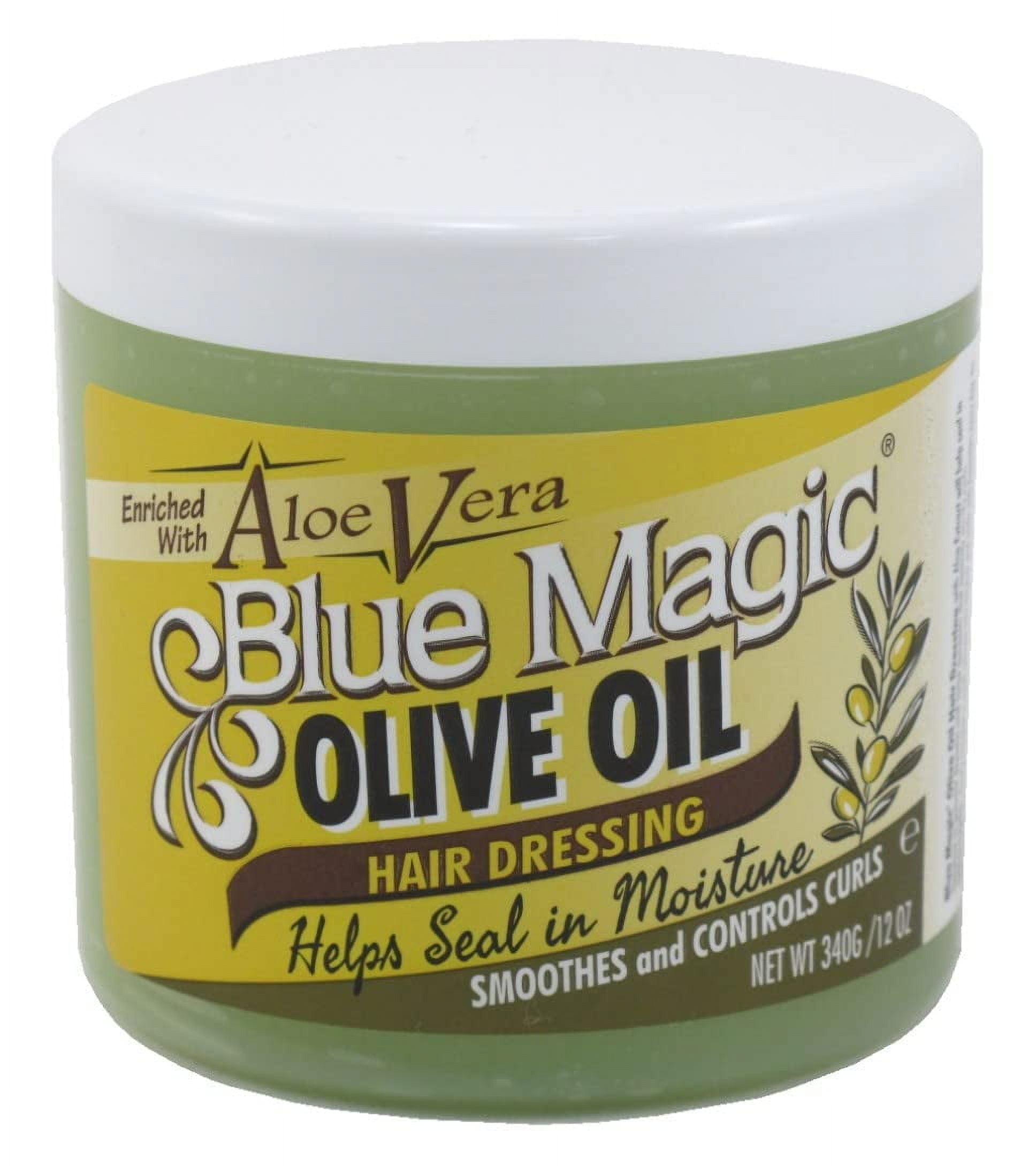 Blue Magic, Olive Oil Hair Dressing, 12 oz, with Aloe Vera - Walmart.com