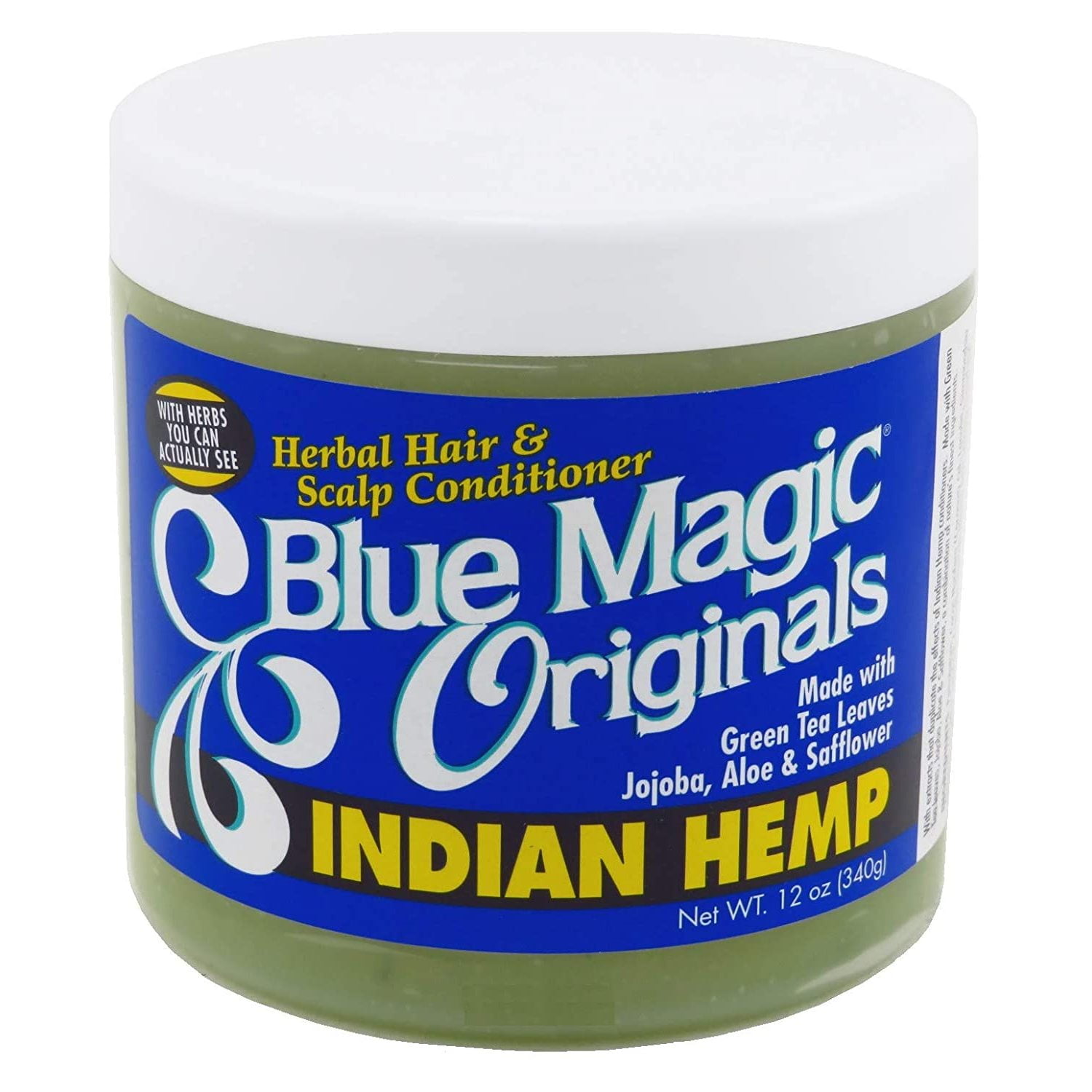 Blue Magic Originals Indian Hemp 12 Ounce Jar (354ml) (6 Pack ...