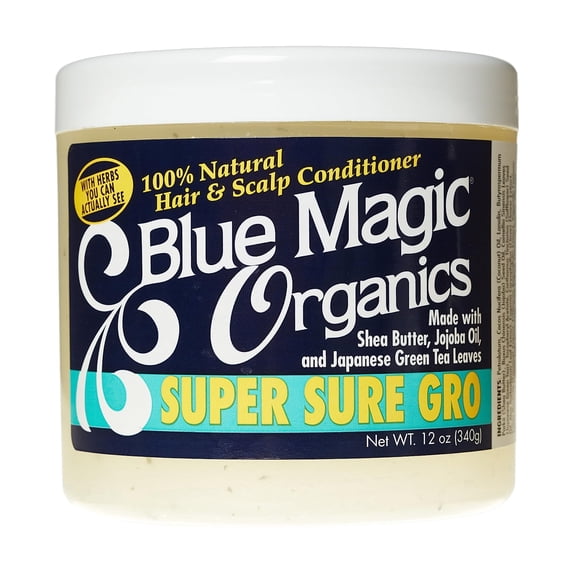 Blue Magic Super Sure Gro Conditioner, 12 oz, Hair Grease with Herbs ...