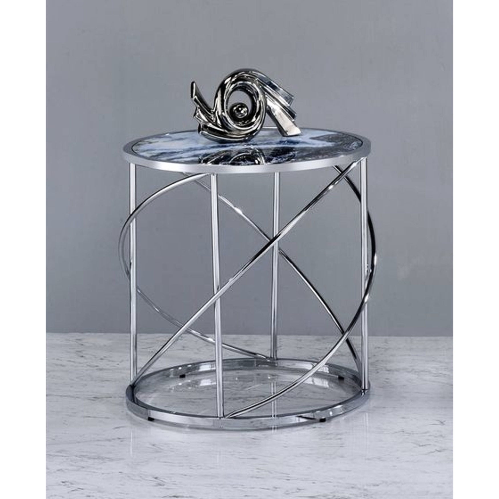 Blue Main Color End Table - Creates a Relaxing Ambiance - Walmart.com