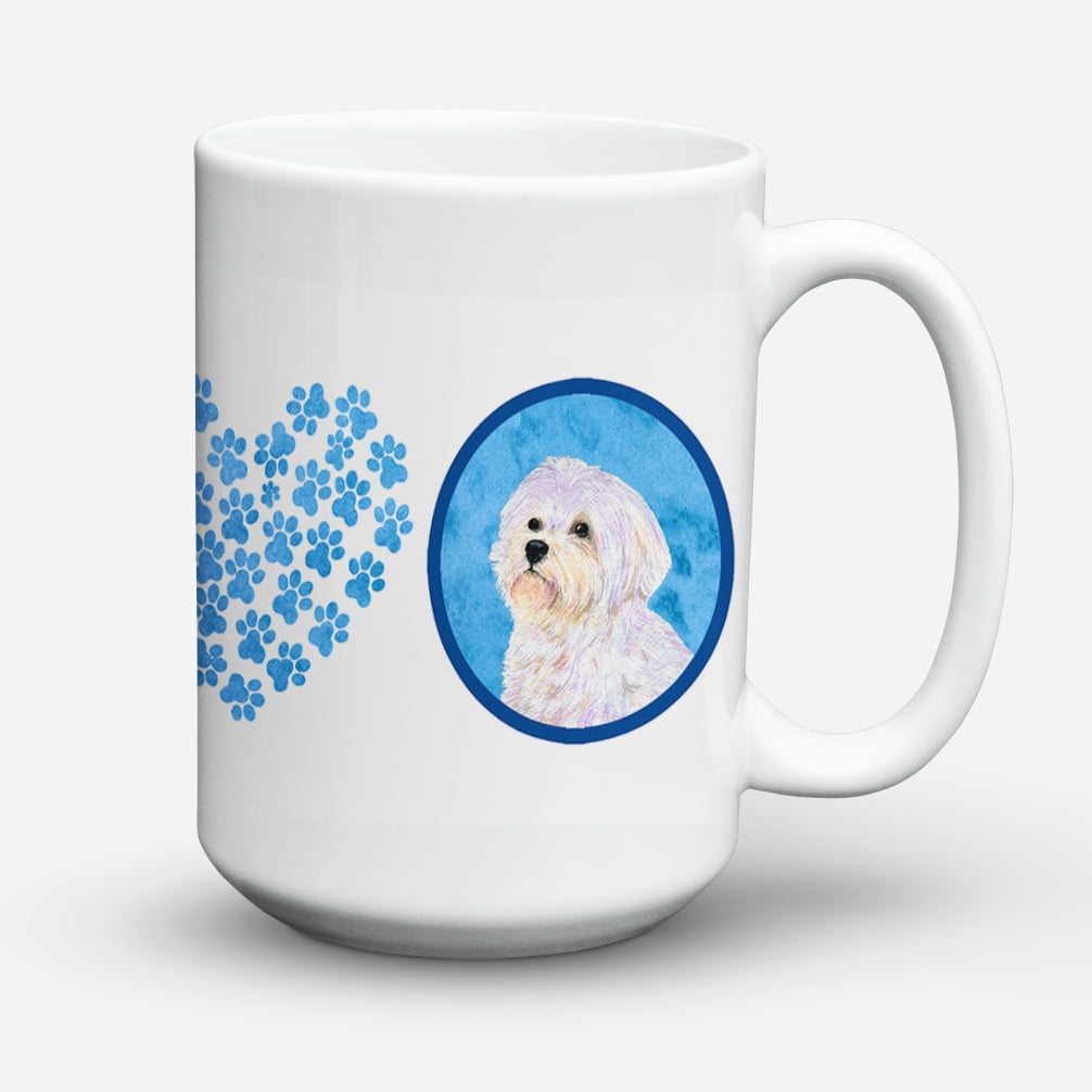 Blue Maltese Coffee Mug 15 oz - Walmart.com