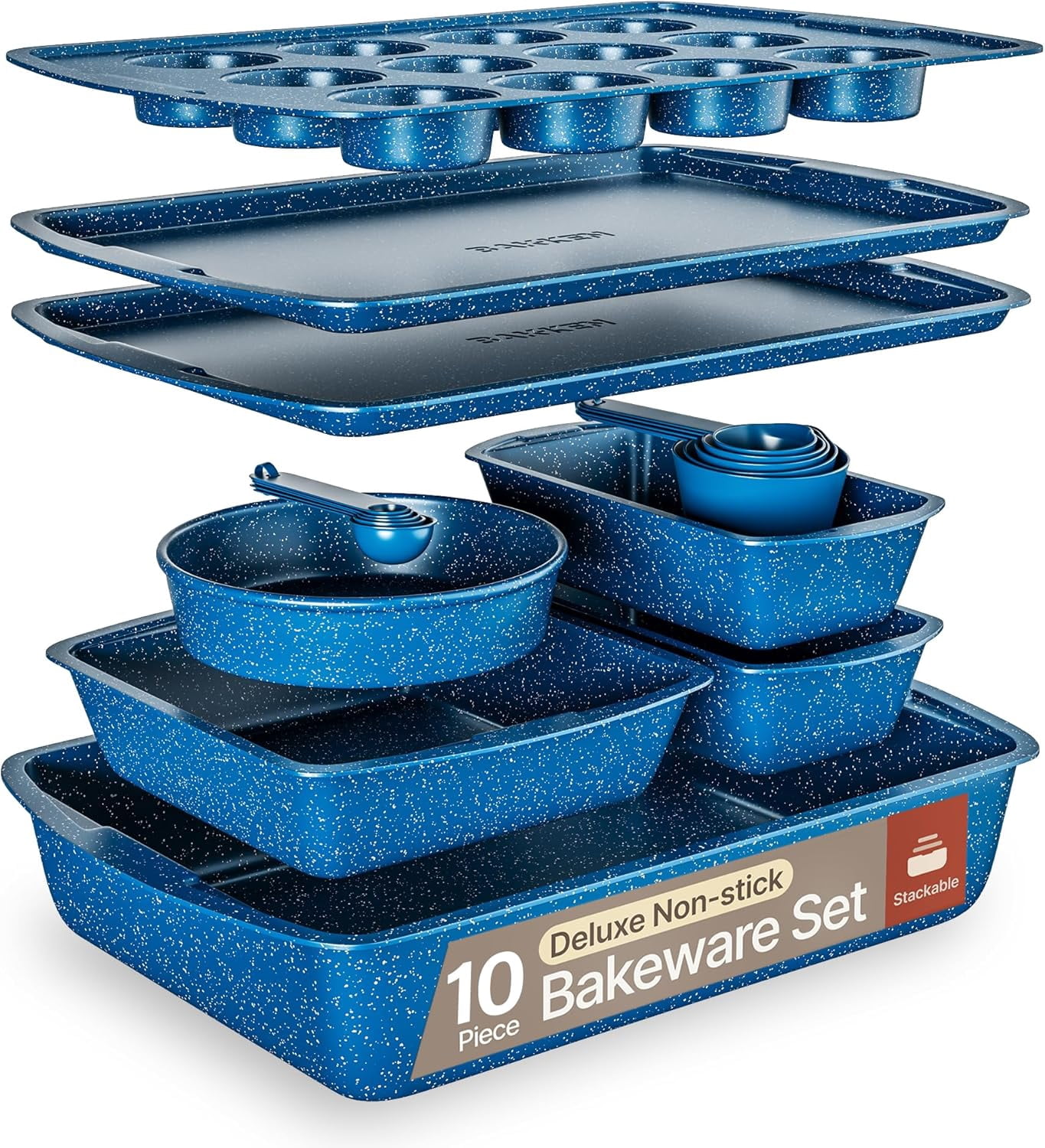 Bakken- Swiss 10-Piece Bakeware Sets, Nonstick Carbon Steel Baking ...
