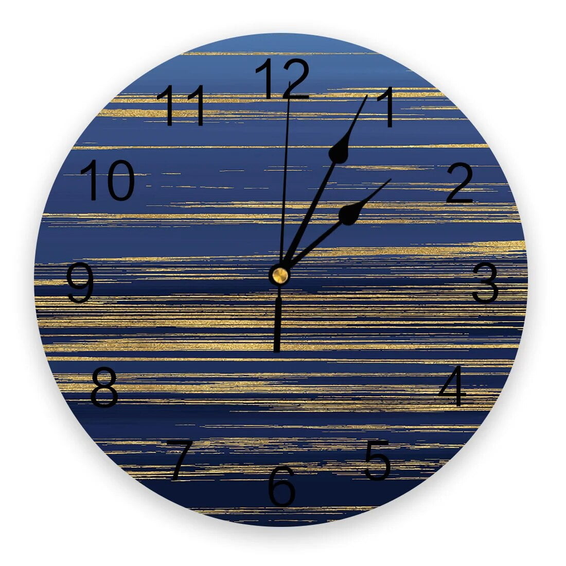 Blue Marble Abstract Design Wall Clocks Silent Home Cafe Office Wall ...