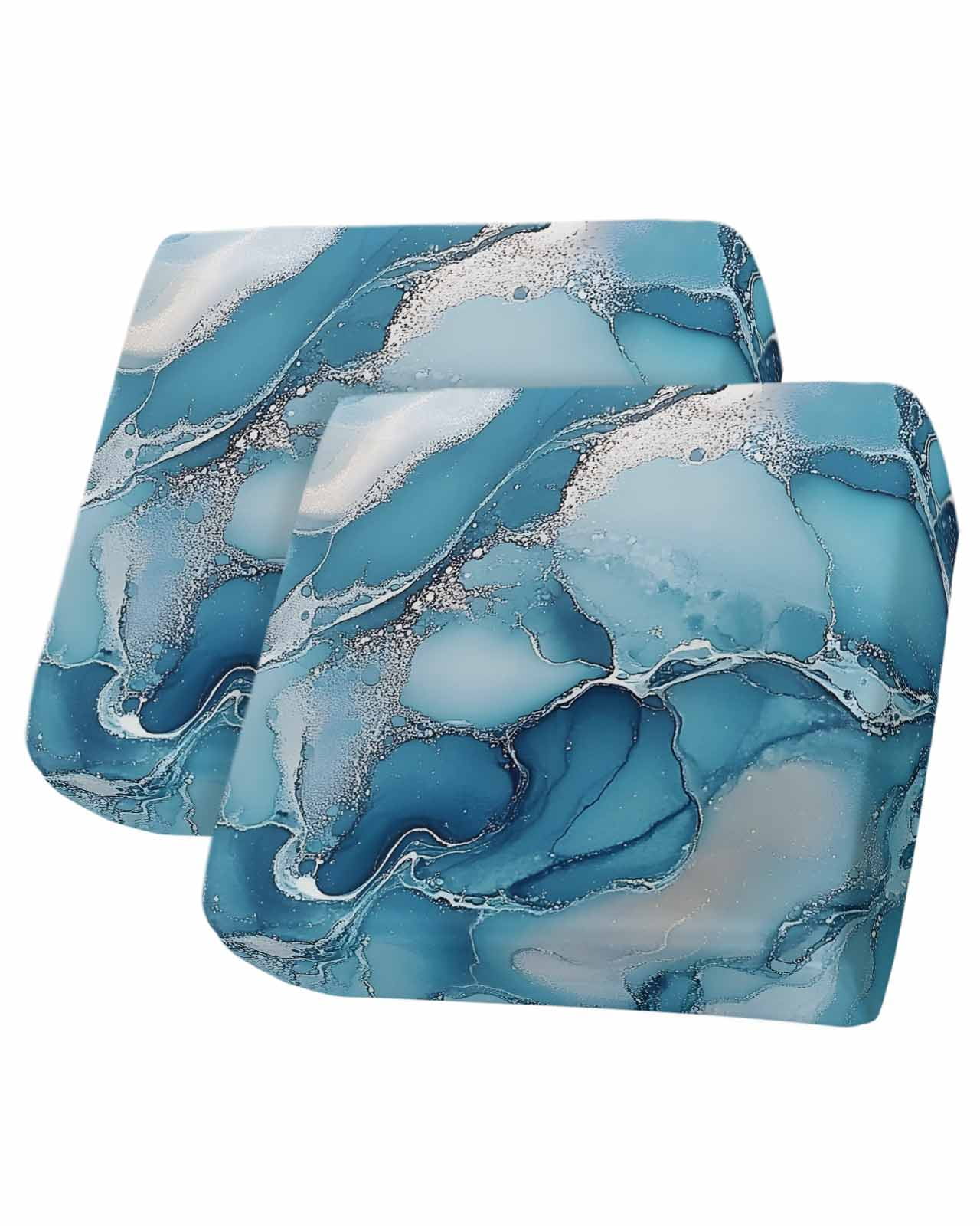 Blue Marble Abstract Sofa Couch Cushion Covers Washable, Removable ...