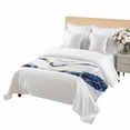 Blue Marble Bed Runner Queen Size Abstract Retro Soft Bed Scarf for ...