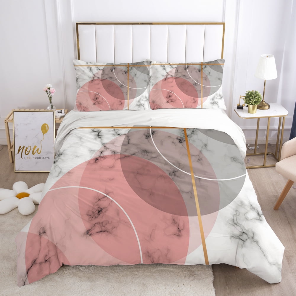 Blue Marble Duvet Cover Set Marble Texture Bedding Set for Kids Boys ...