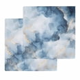 Blue Marble Kitchen Dish Towels for Drying Dishes Set of 2, Modern ...
