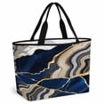 Blue Marble Mesh Beach Bag for Women Men,Large Beach Tote Waterproof ...