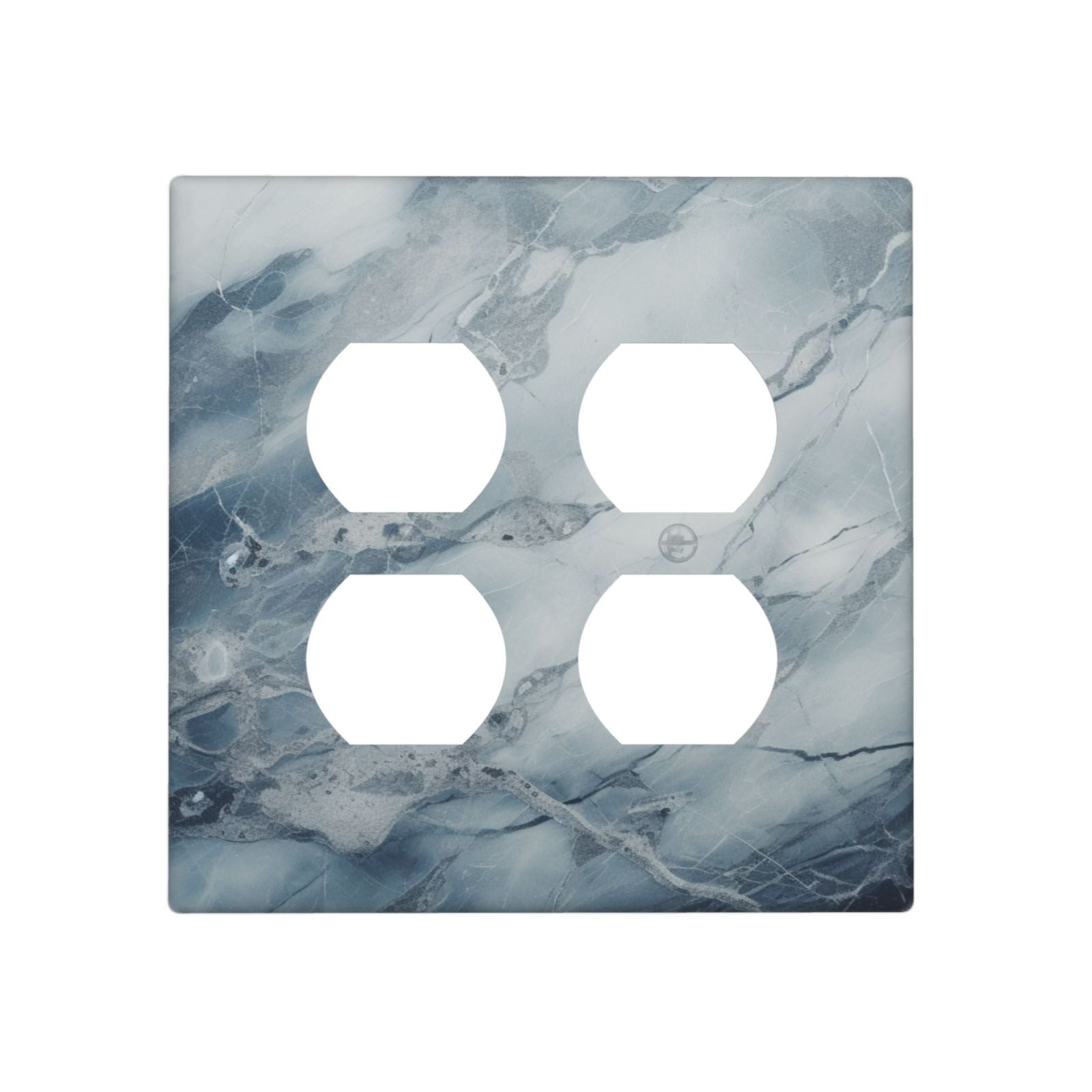 Blue Marble Modern Luxury Switch Cover Decorative Wall Plate / 2-Gang 2 ...