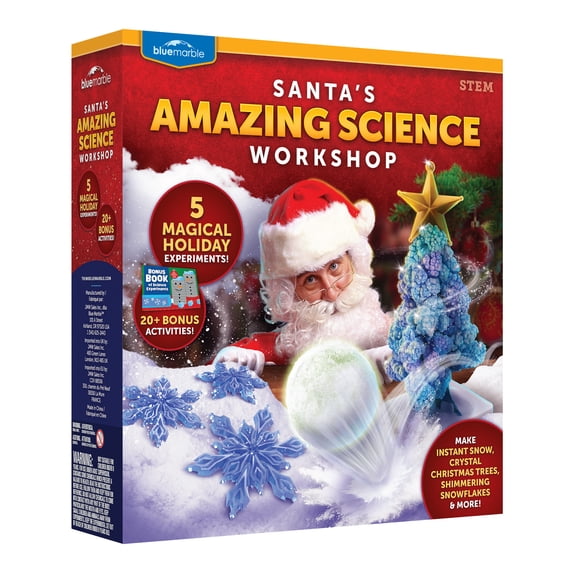Blue Marble Santa's Amazing Science Workshop with 5 Experiments ...