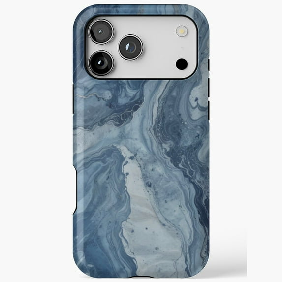 Blue Marble Sky Abstract Pattern Artwork Phone Case Compatible across ...