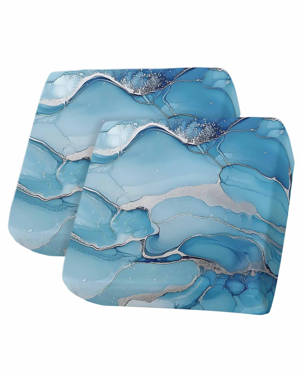 Blue Marble Sofa Couch Cushion Covers Washable, Removable Stretchable ...