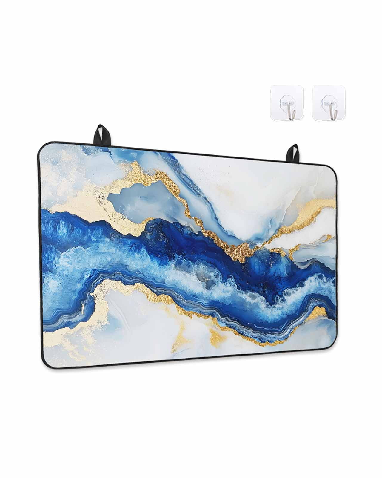 Blue Marble Stove Top Covers for Electric Stove, Kitchen Glass Ceramic ...