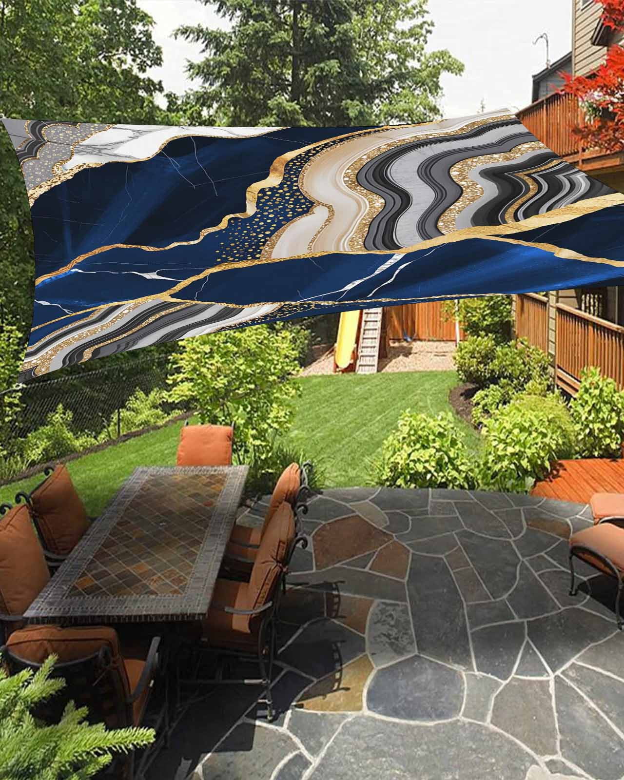 Blue Marble Sun Sail Shades Rectangle Canopy,Sunlight Block Heavy Duty ...