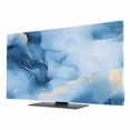 Blue Marble TV Dust Cover 24 Inch, Abstract Modern Art Blue Gradient ...