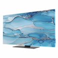 Blue Marble TV Dust Cover 43 Inch, Modern Abstract Art Blue Gradient ...