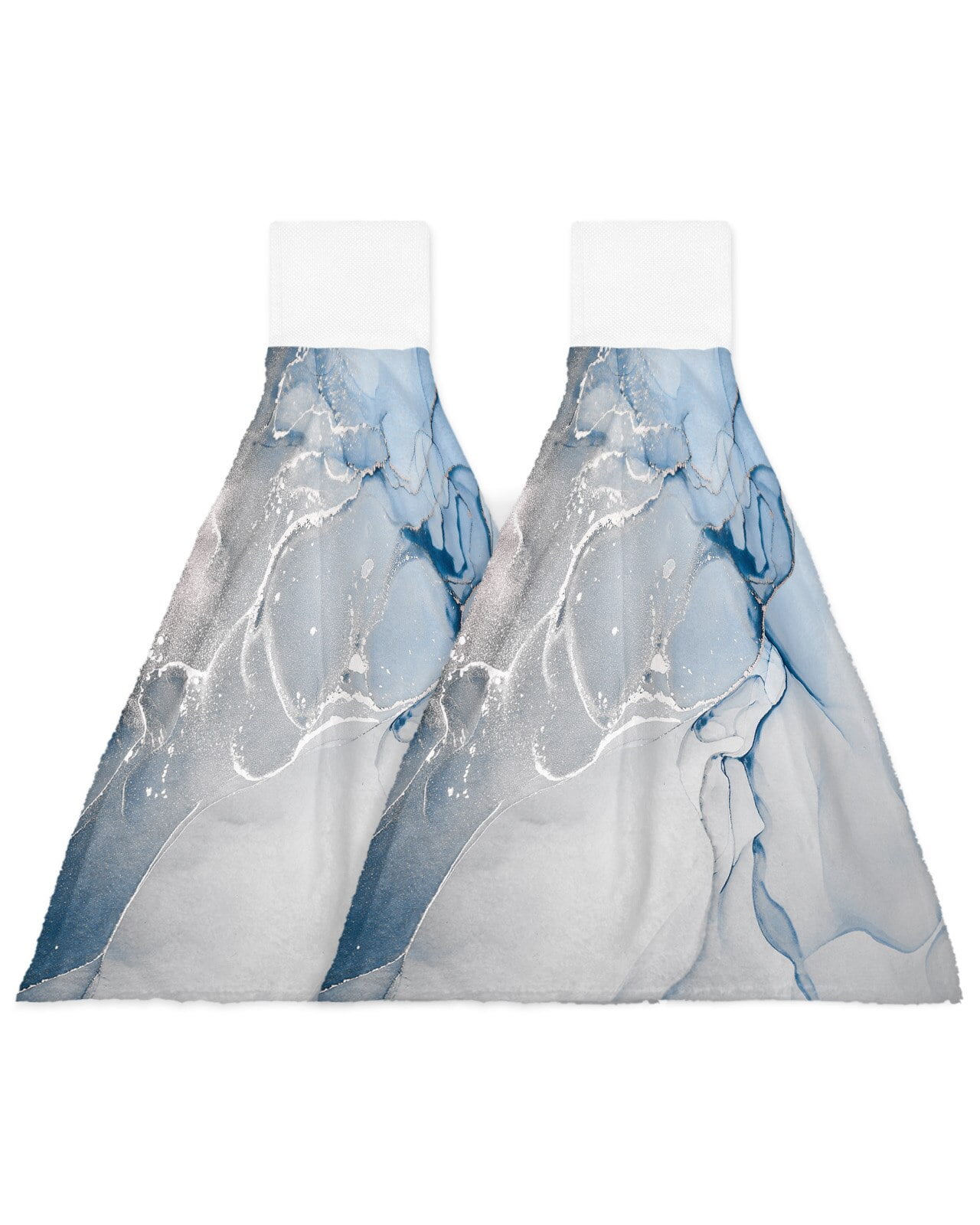 Blue Marble Texture Custom Wipe Hand Towel Absorbent Hanging Towels ...