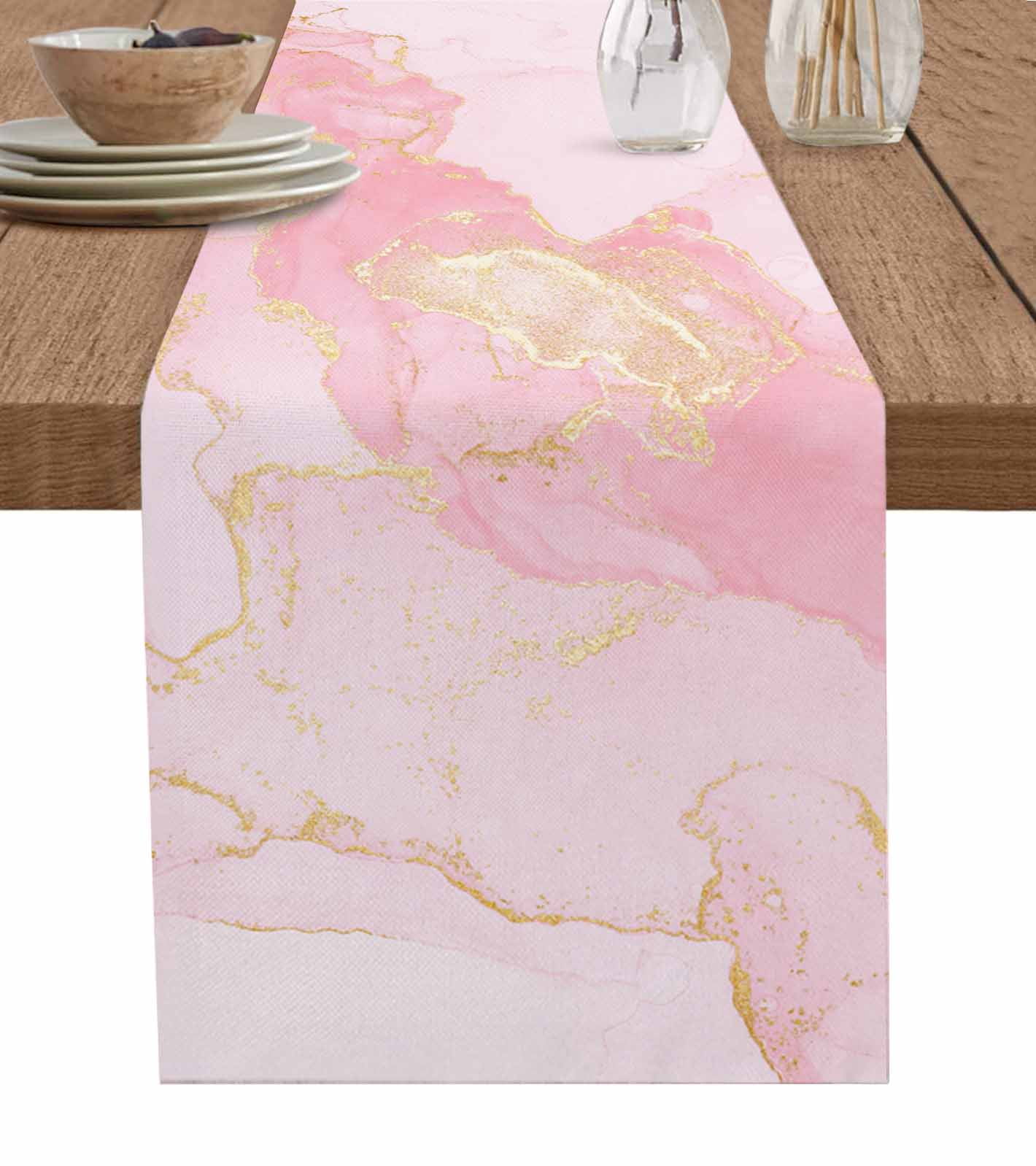 Blue Marble Texture Table Runner Home Wedding Banquet Festival Party ...