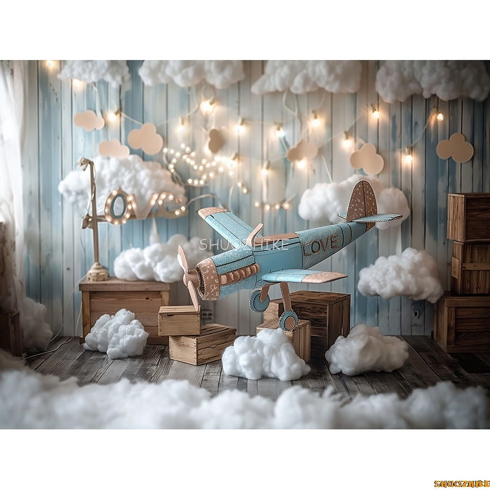 Blue Marine l Retro Globe Sailing Photography Backdrops Props Baby ...