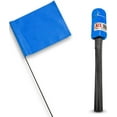 ACE Supply Small Utility Plastic Marking Flags - 100 Pack Blue 4x5-Inch ...