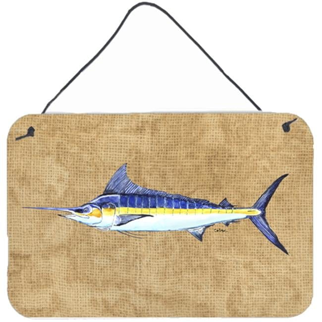 Blue Marlin Aluminium Metal Wall or Door Hanging Print - Walmart.com
