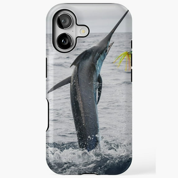 Blue Marlin Fish Ocean Predator Angler Tough Phone Case with iPhone 11 ...