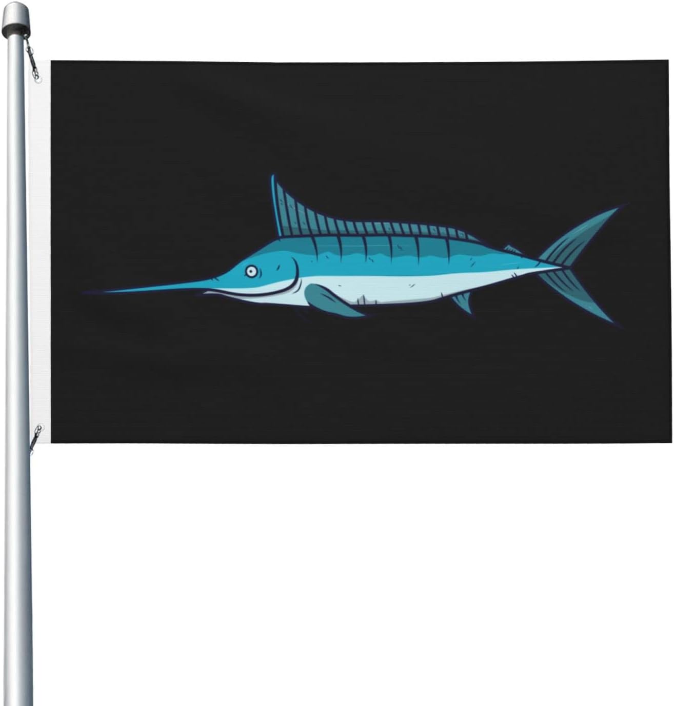 Blue Marlin Flag 3x5 Ft Durable Polyester Double-Sided Outdoor ...