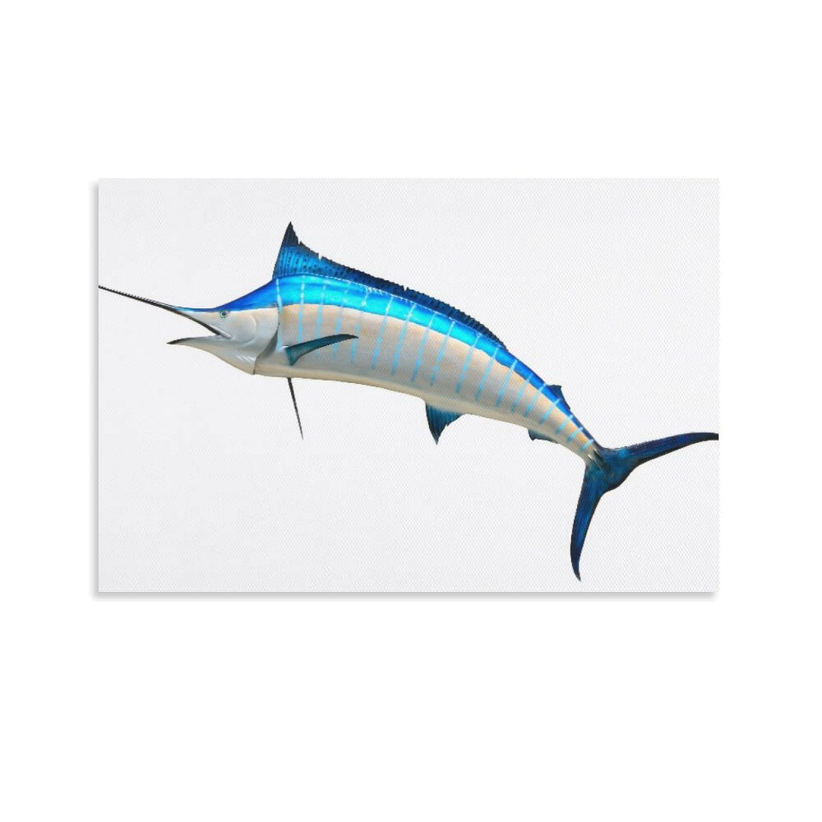 Blue Marlin Poster Decorative Painting Canvas Wall Art Living Room ...