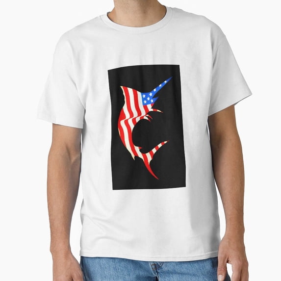 Blue Marlin Usa Fishing Graphic T-Shirt - Walmart.com