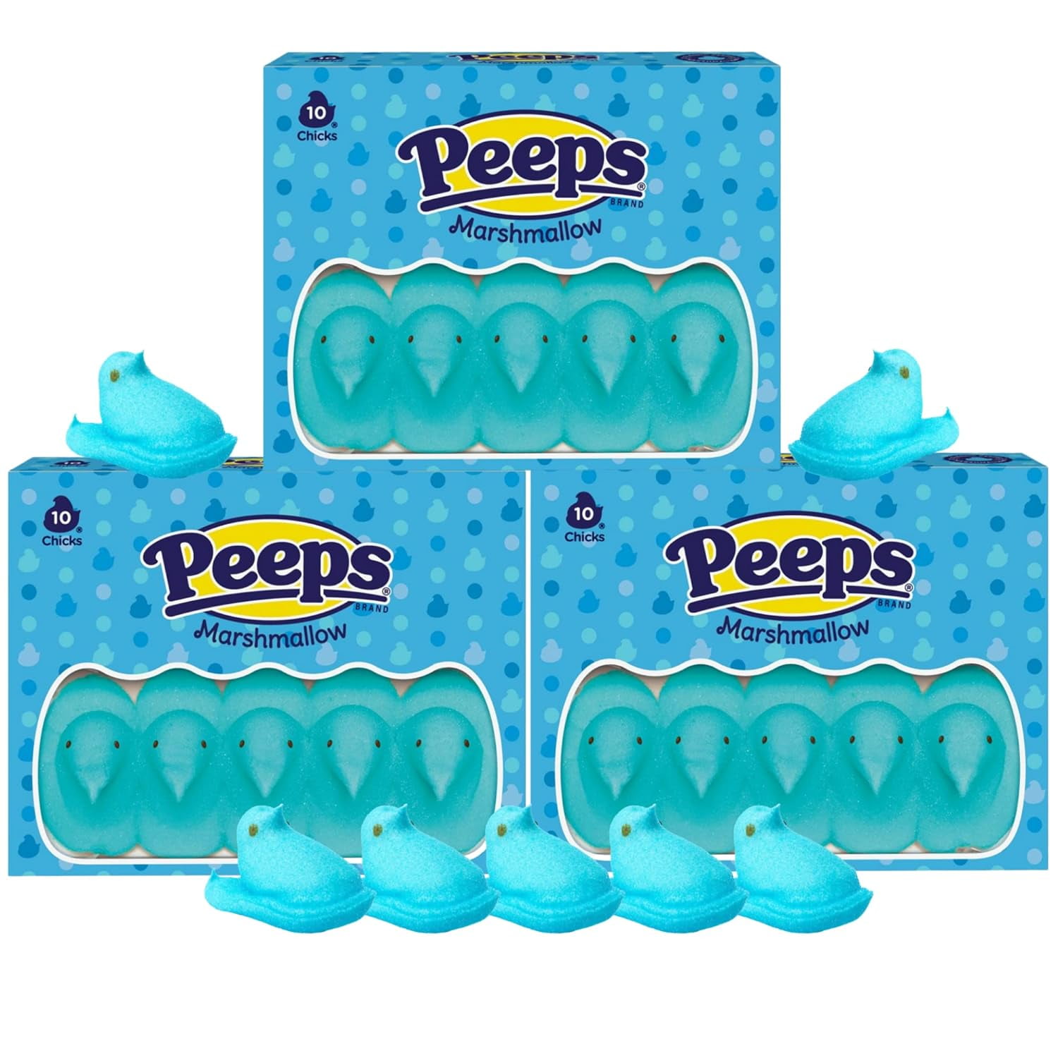 Blue Marshmallow Peeps, Classic Candy Chicks, Sugary Treat For Any ...