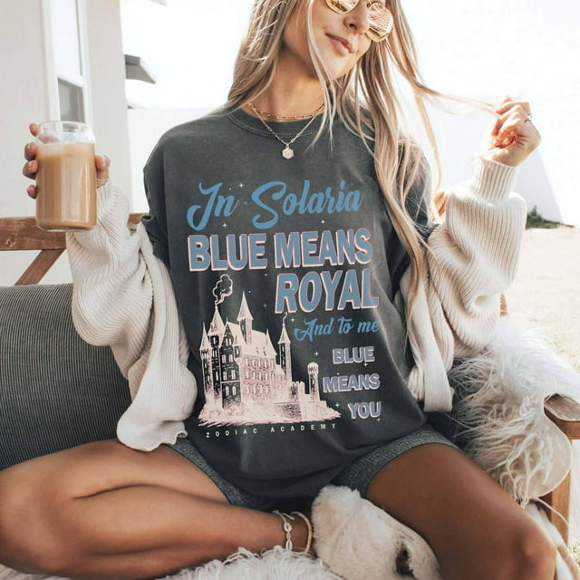 Blue Means Unisex T-Shirt, Zodiac Academy Graphic Tee, Arius Acrux ...