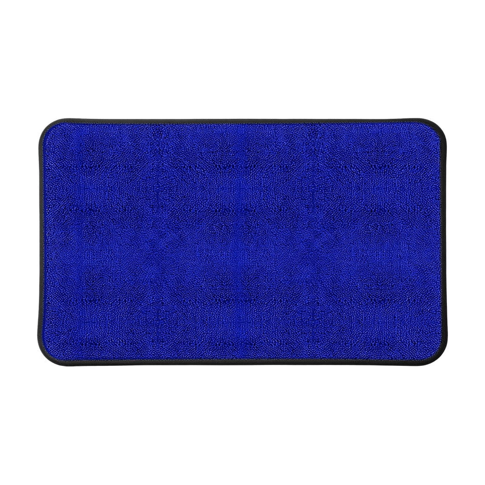 Blue Medium Microfiber Car Drying Towel Thick Absorbent Car Wash Towel ...