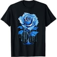 Blue Melting Rose Gardener Gardening Flower Lover T-Shirt - Walmart.com