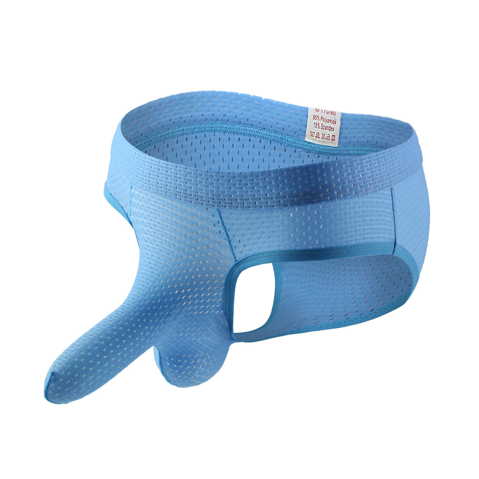 Blue Mens Underwear Male Casual Mesh Trunk Breathable Pant Comfortable ...