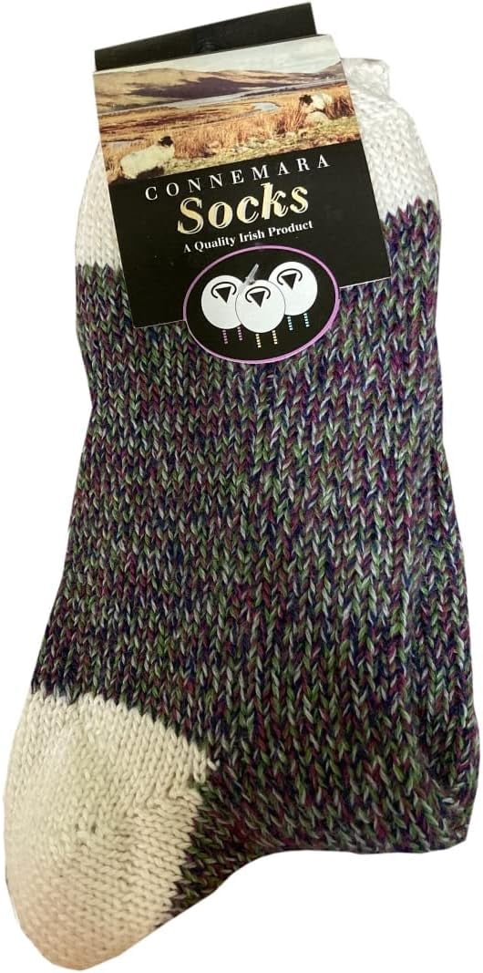 Lavender Fields Merino Wool Blend Connemara Sock For Men Made By Grange ...