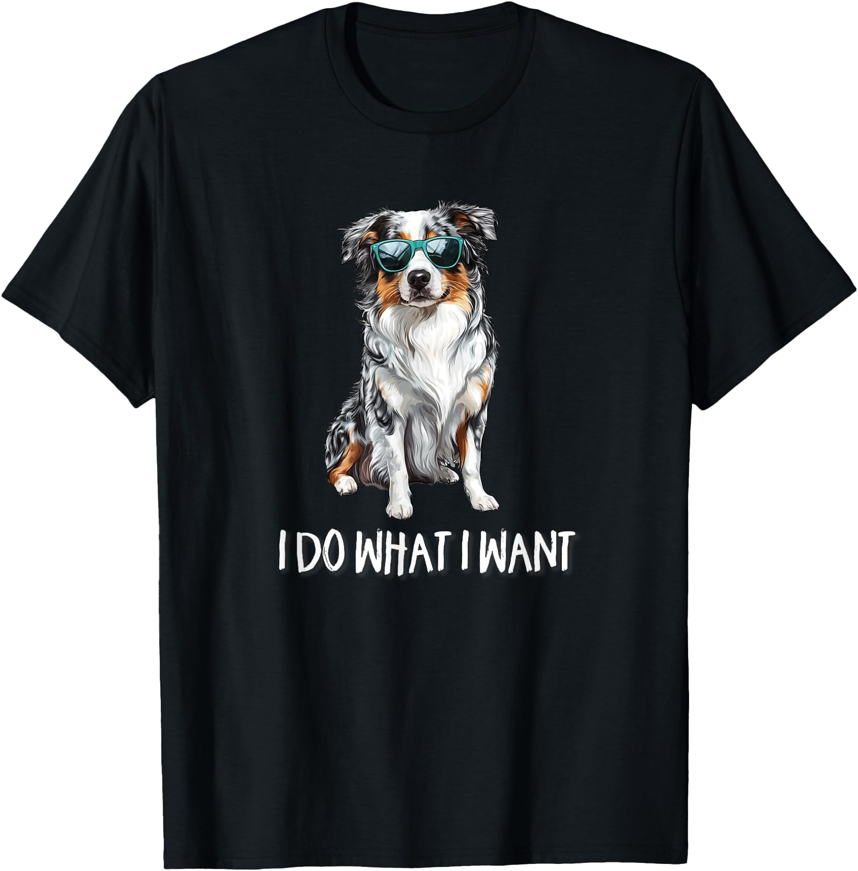 Blue Merle Australian Shepherd T-Shirt - Walmart.com