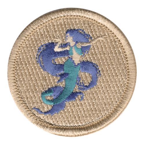 Blue Mermaid Scout Patrol Patch (Sew-on) - ClassB - Walmart.com