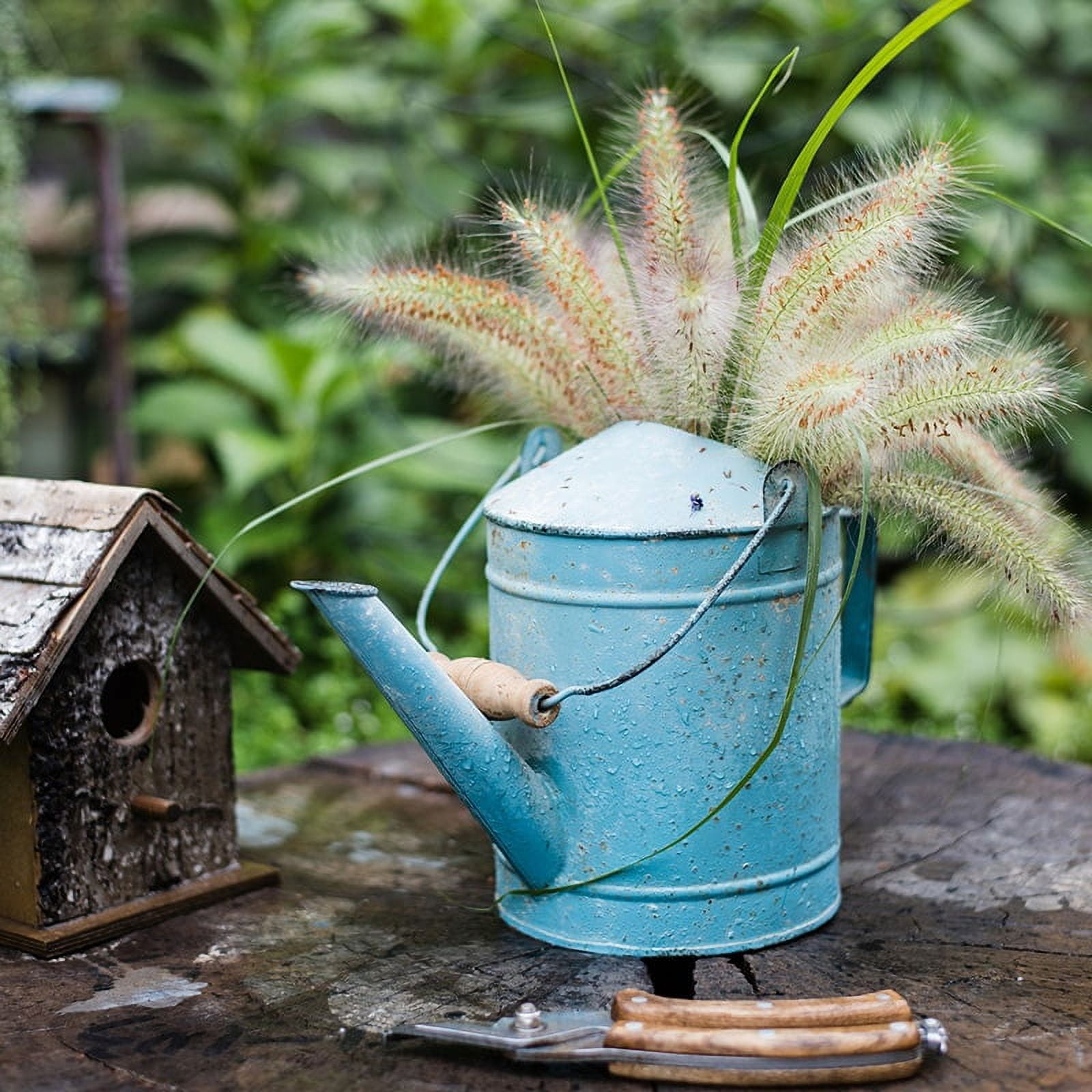 Blue Metal Rustic Watering Can - Walmart.com