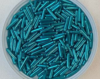 Blue Metallic Edible Sprinkles, Cake, Cookies, Donut, Cakepop Toppings ...