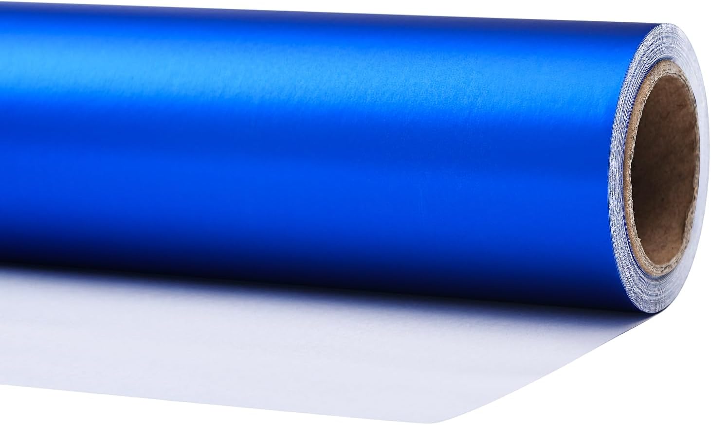 Blue Metallic Wrapping Paper Mini Rolls - Solid Matte Gift Paper - 17 ...