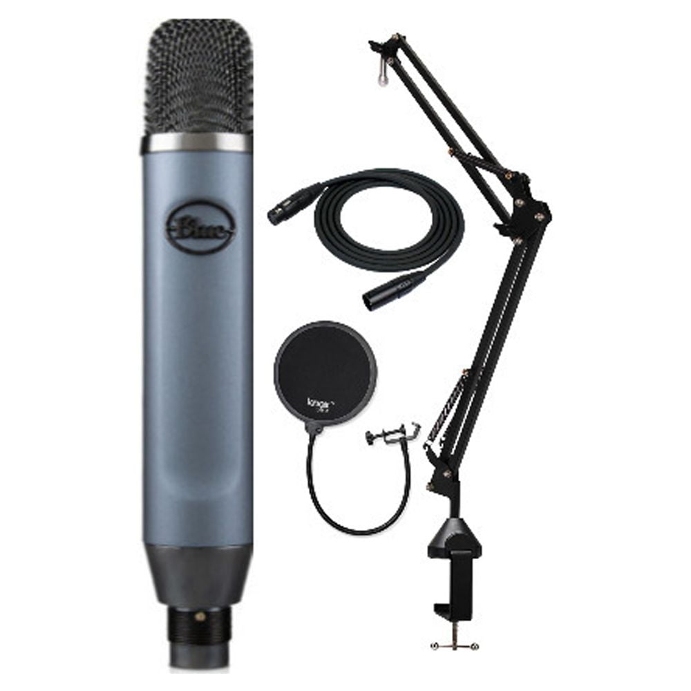 Blue Microphones Ember XLR Condenser Microphone with Stand, Cable and ...